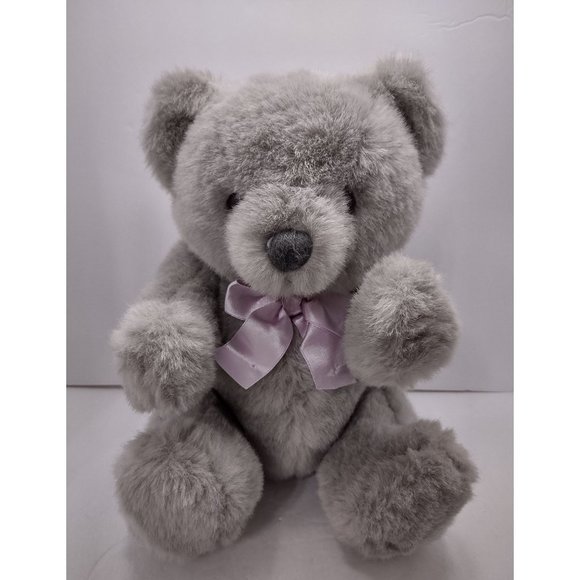 Toys | Dakin Jointed Gray Teddy Bear Plush Stuffed Animal 1986 | Poshmark